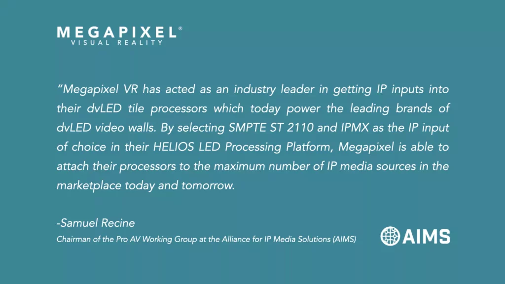Megapixel VR joins the AIMS Alliance - Megapixel